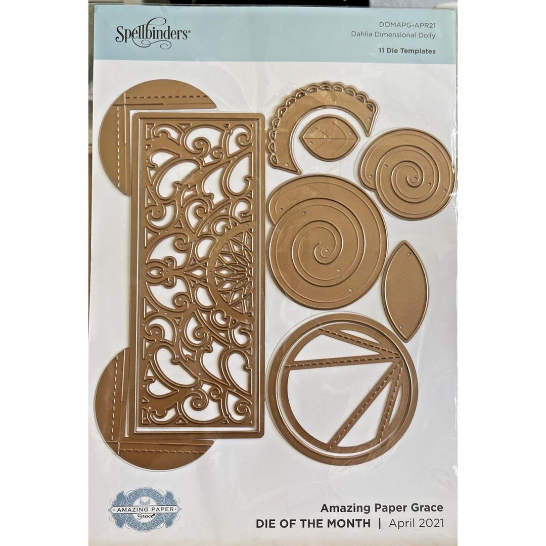 Spellbinders Dahlia Dimensional Doily Metal Die Amazing Paper Grace ...