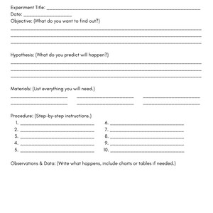 Science on a Nature Walk Lesson Plan - Etsy