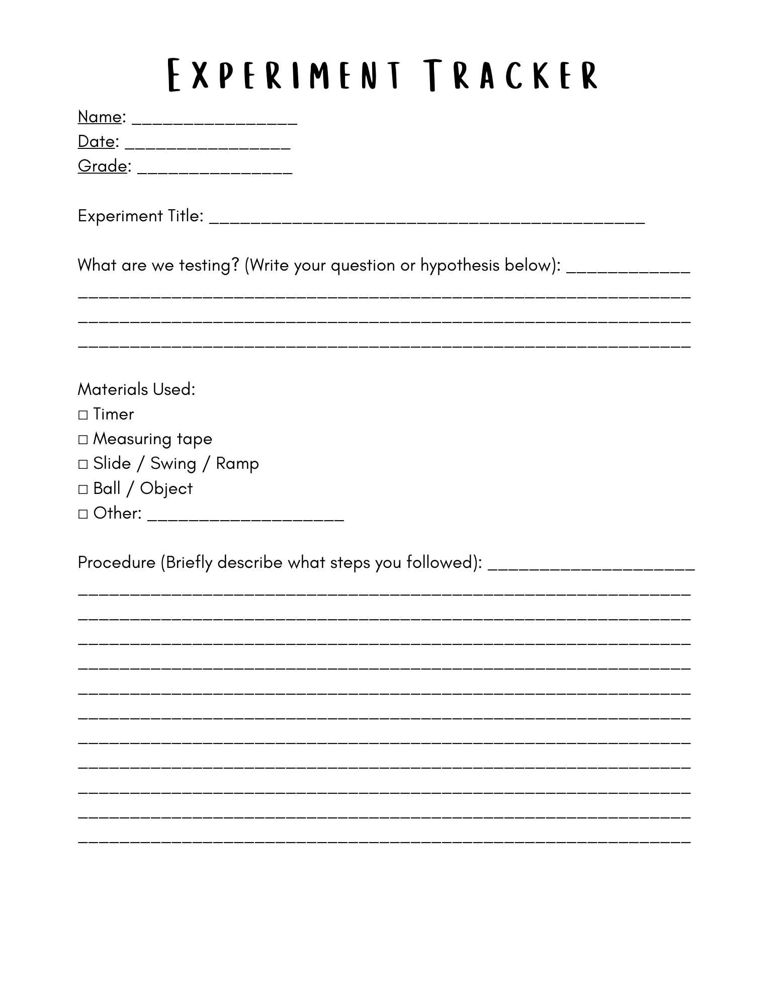 Physics at the Playground Lesson Plan - Etsy