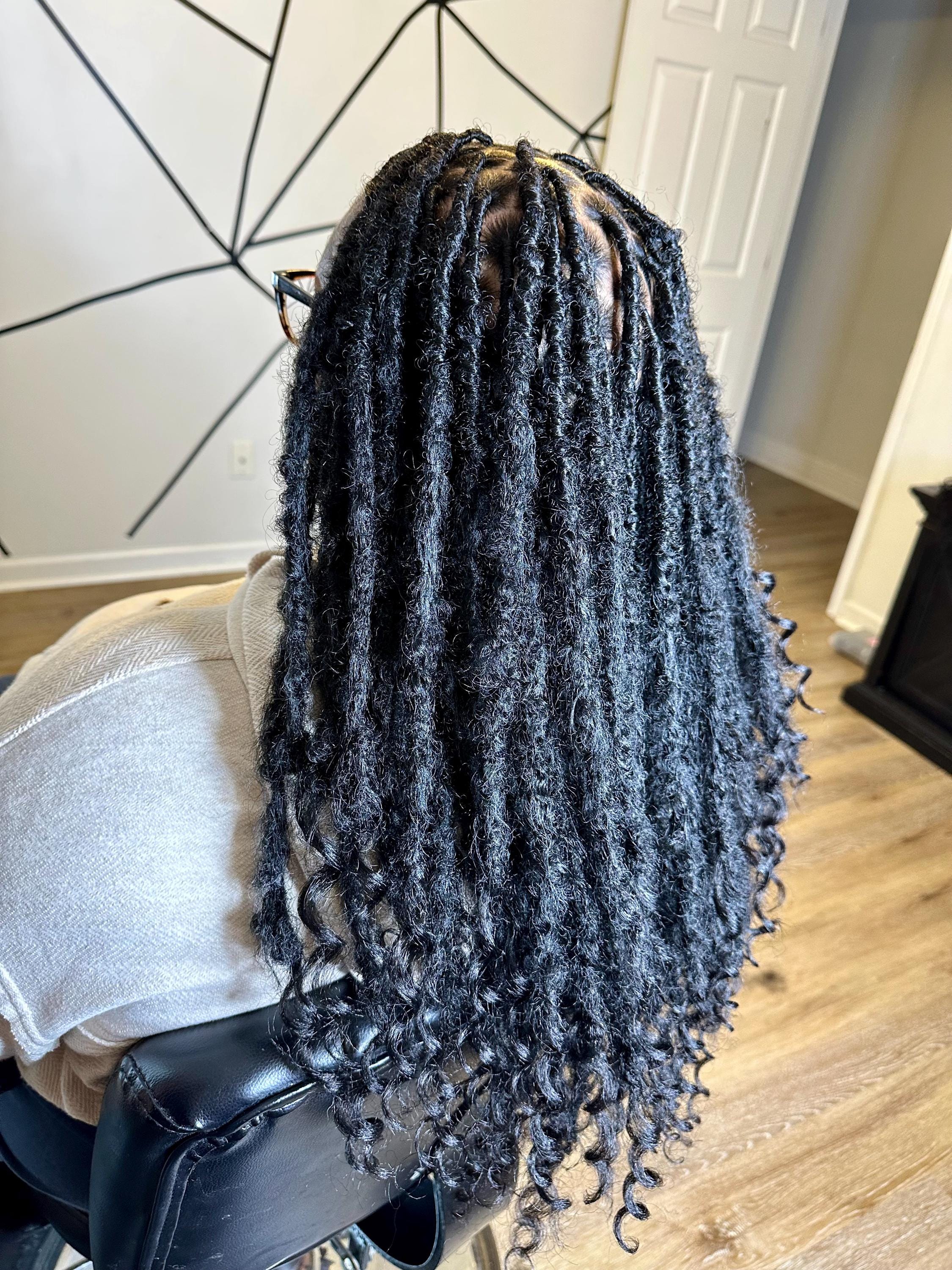 Handmade Faux Crochet Synthetic Locs - Etsy