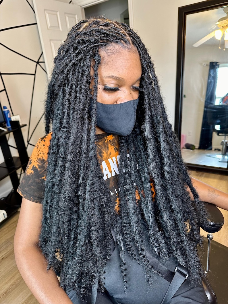 Handmade Faux Crochet Synthetic Locs Nubian - Etsy