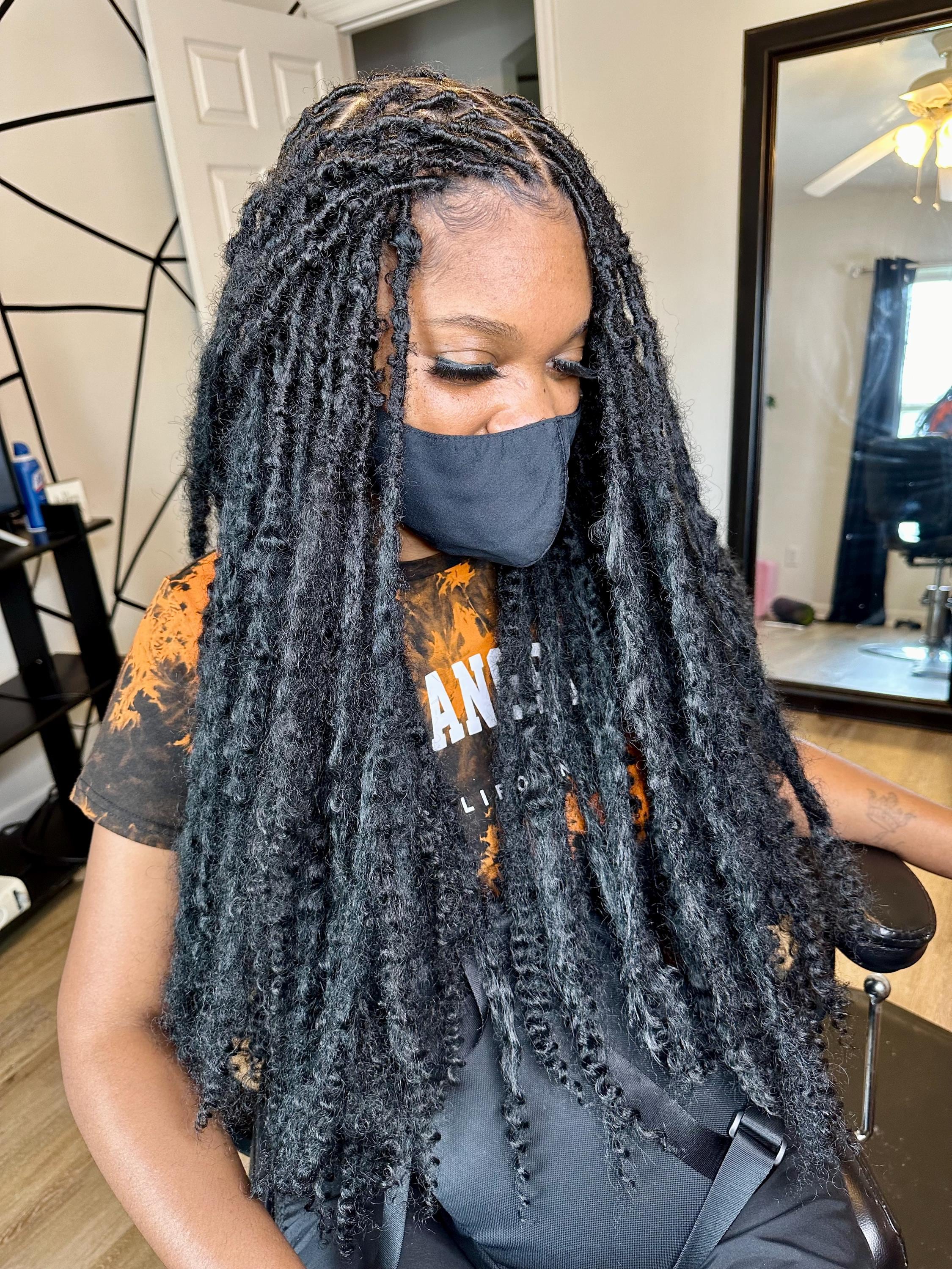Handmade Faux Crochet Synthetic Locs - Etsy