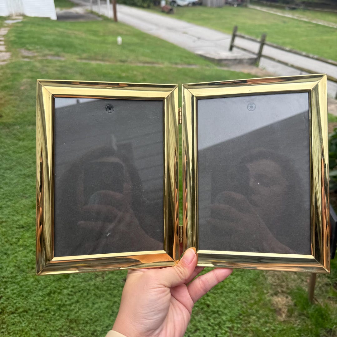 Vintage Bread Bifold Folding Picture Frame 5”x7” MCM Boho - Etsy