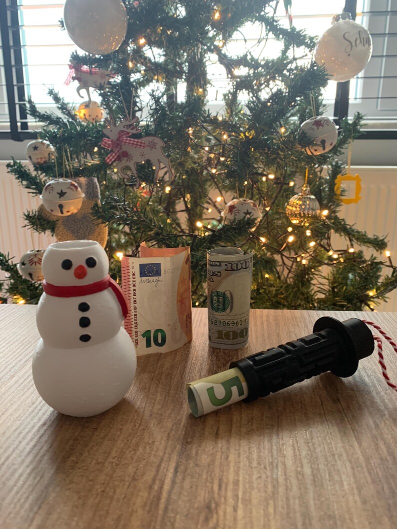 Snowman Puzzle Maze Gift Box, Secret Stash, Hidden Treasure, Unique ...