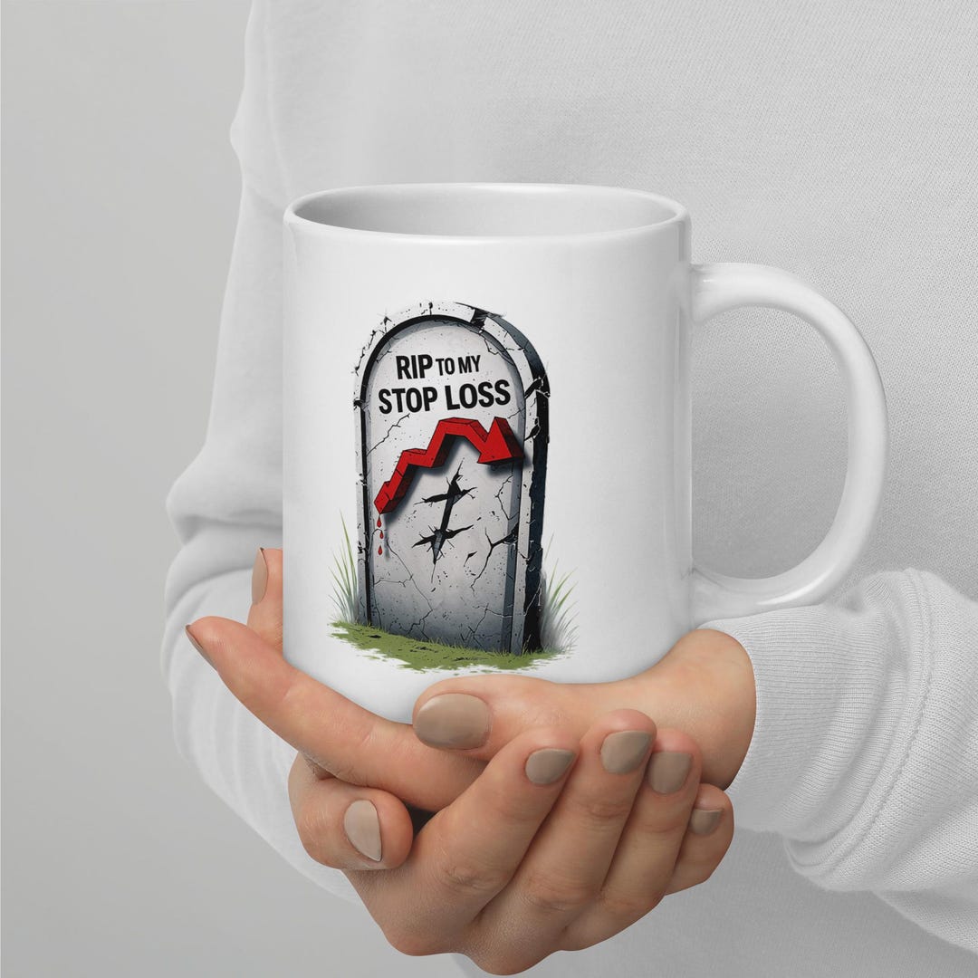 RIP to My Stop Loss Stock Market Day Trading Mug | Day Trader Gift for ...