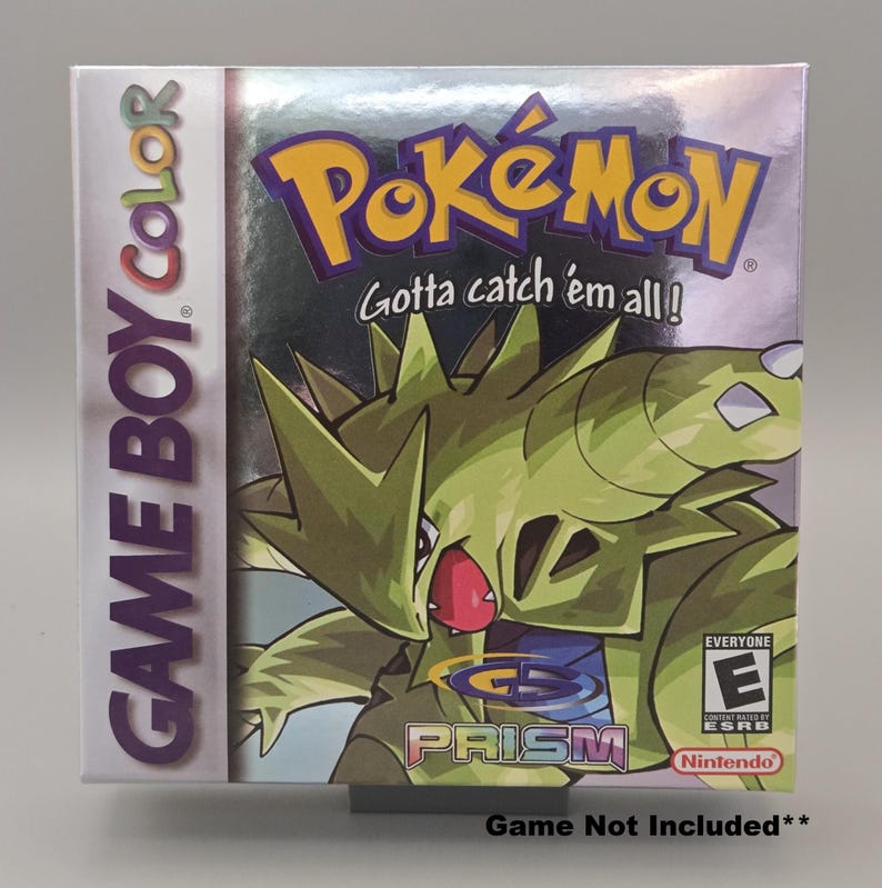 Pokemon Prism Custom Box & Inner Tray **no Game Included** - Etsy
