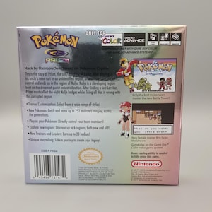 Pokemon Prism | Game Boy Color | GBC | Custom Box and Inner Tray **no ...