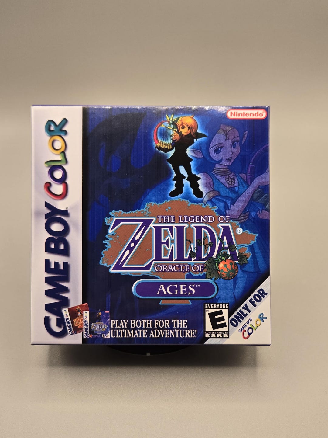 Zelda Oracle of Ages: Game Boy Color Replacement Box & Insert **no Game ...