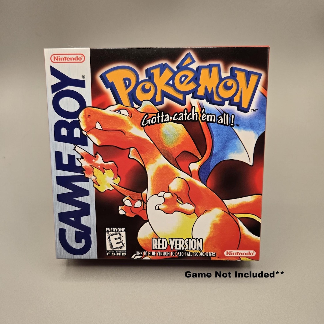 Pokemon Red Box & Inner Tray **no Game Included** - Etsy