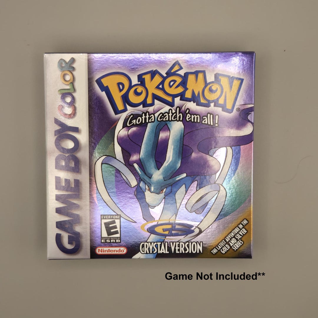 Pokemon Crystal Box & Inner Tray **no Game Included** - Etsy