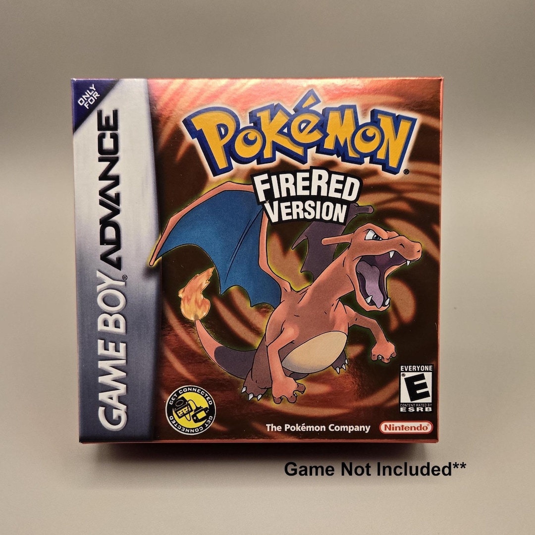 Pokémon Fire Red Box & Inner Tray **no Game Included** - Etsy