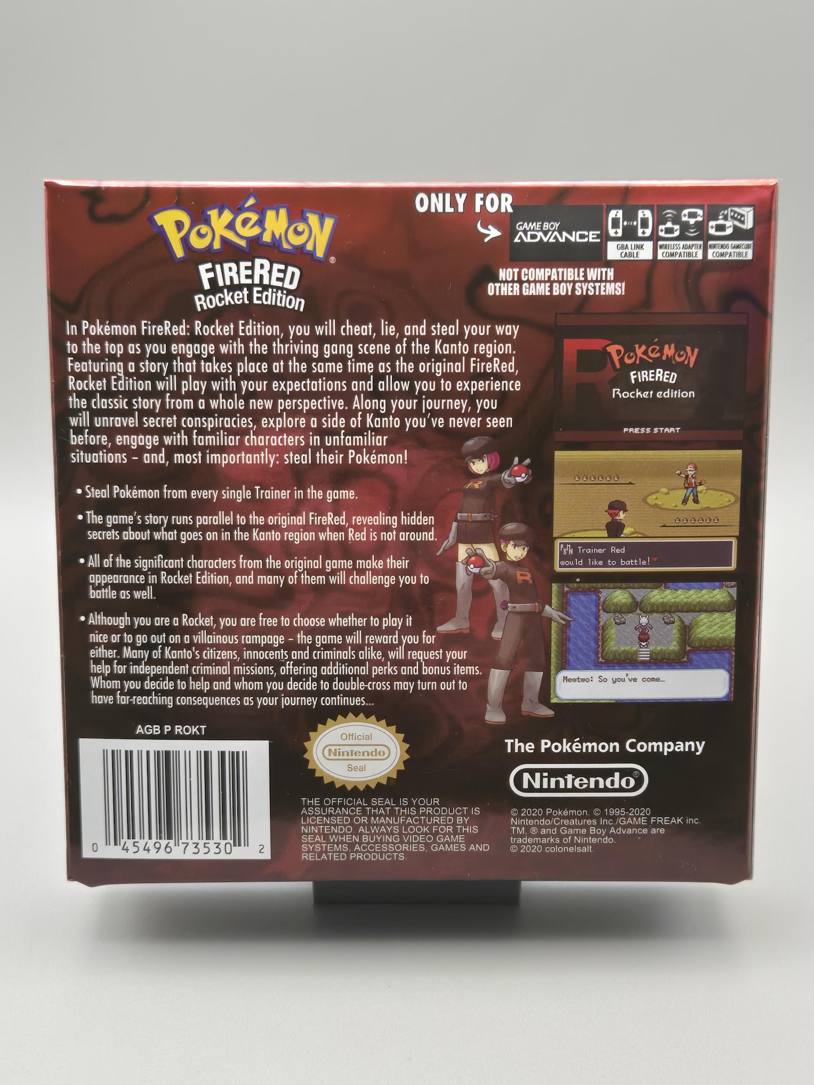 Pokemon Fire Red - Team Rocket Edition | NTSC | Game Boy Advance | GBA ...