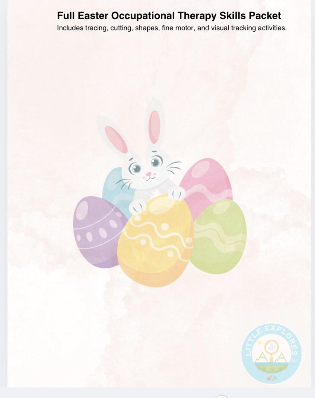 Easter Occupational Therapy Worksheet - Etsy