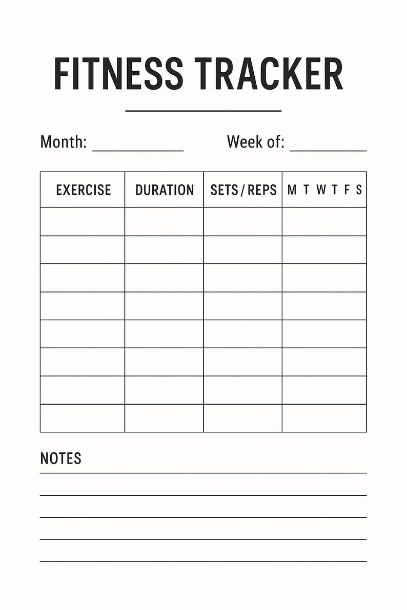 Printable Planner Bundle: Daily, Weekly, Monthly, Fitness, Budget ...