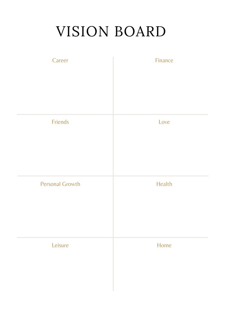 Vision Book Journal Printable: Goal Setting Workbook (digital Download ...