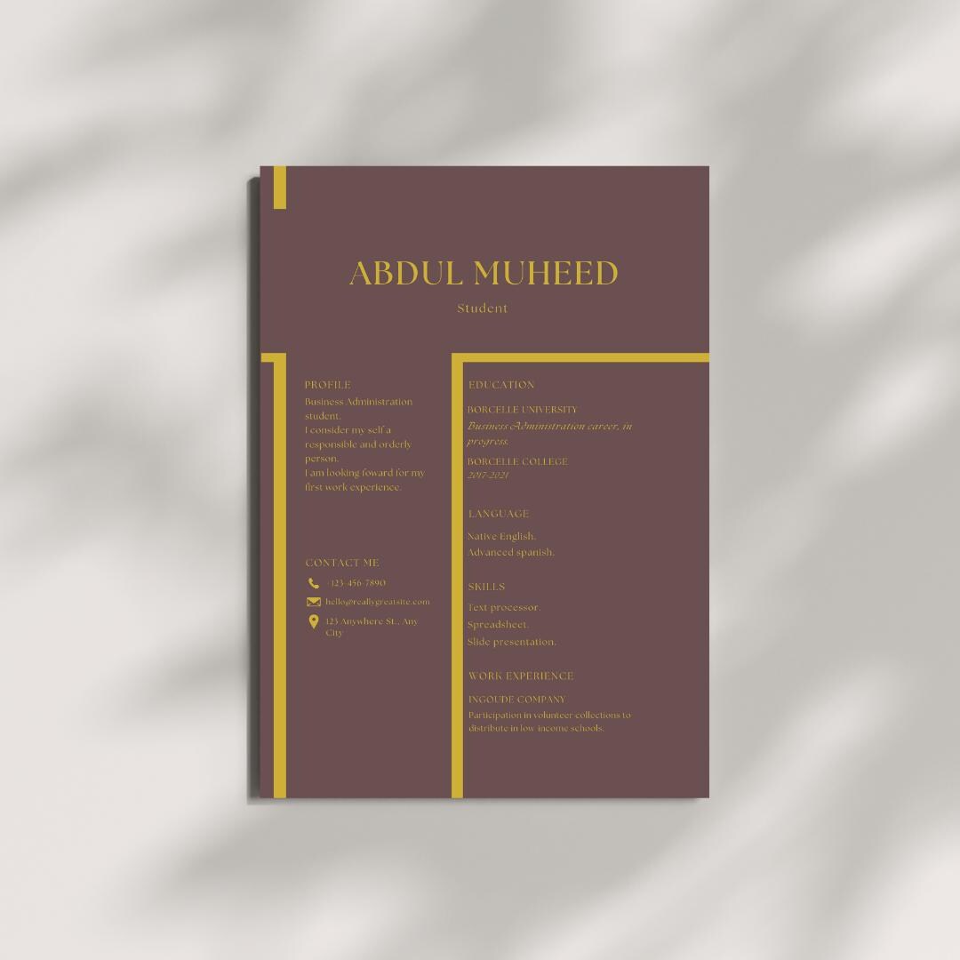 Luxury Modern Resume Template – Professional CV Design for a Lasting ...