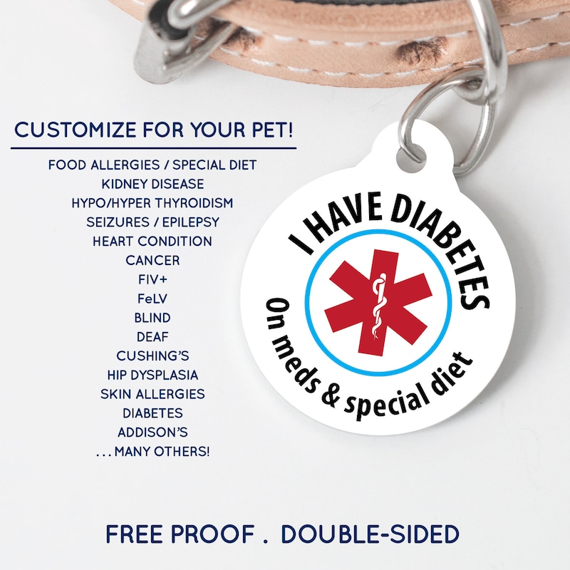 Dog Tag for Dogs Medical - Etsy