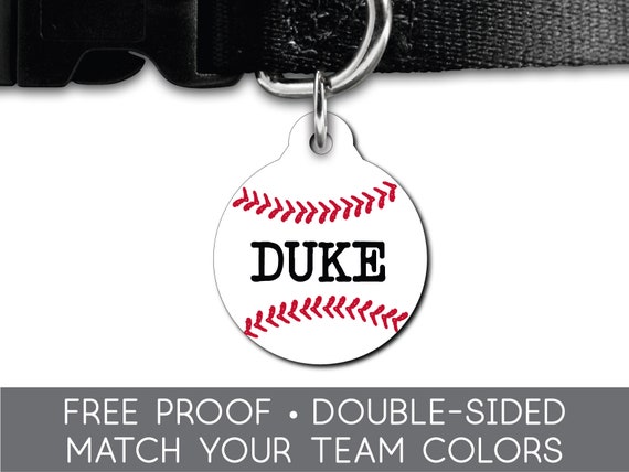 Baseball MLB Team Pet Tag Dog Tag Cat Tag Custom ID Tag Pet | Etsy