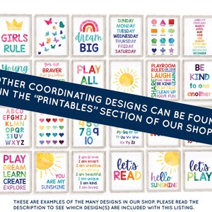 Hello Sunshine Colorful Watercolor Rainbow Playroom Decor Nursery Print ...