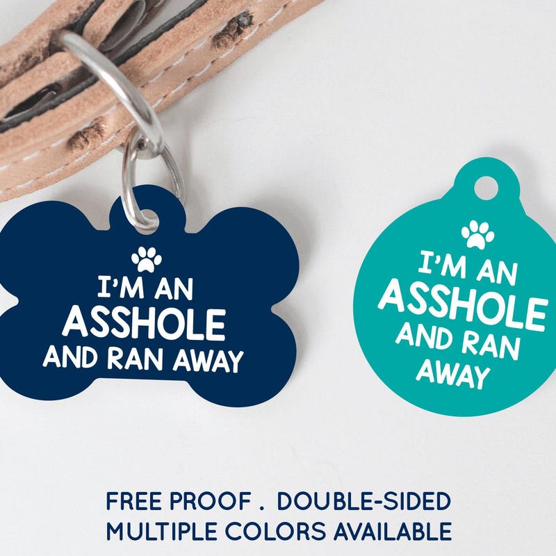 Funny Dog Tags for Dogs - Etsy