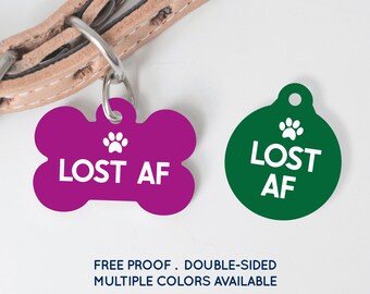 Funny Lost Dog Tag - Etsy