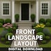 Front Landscape Layout | Symmetrical Garden Design for Curb Appeal ...
