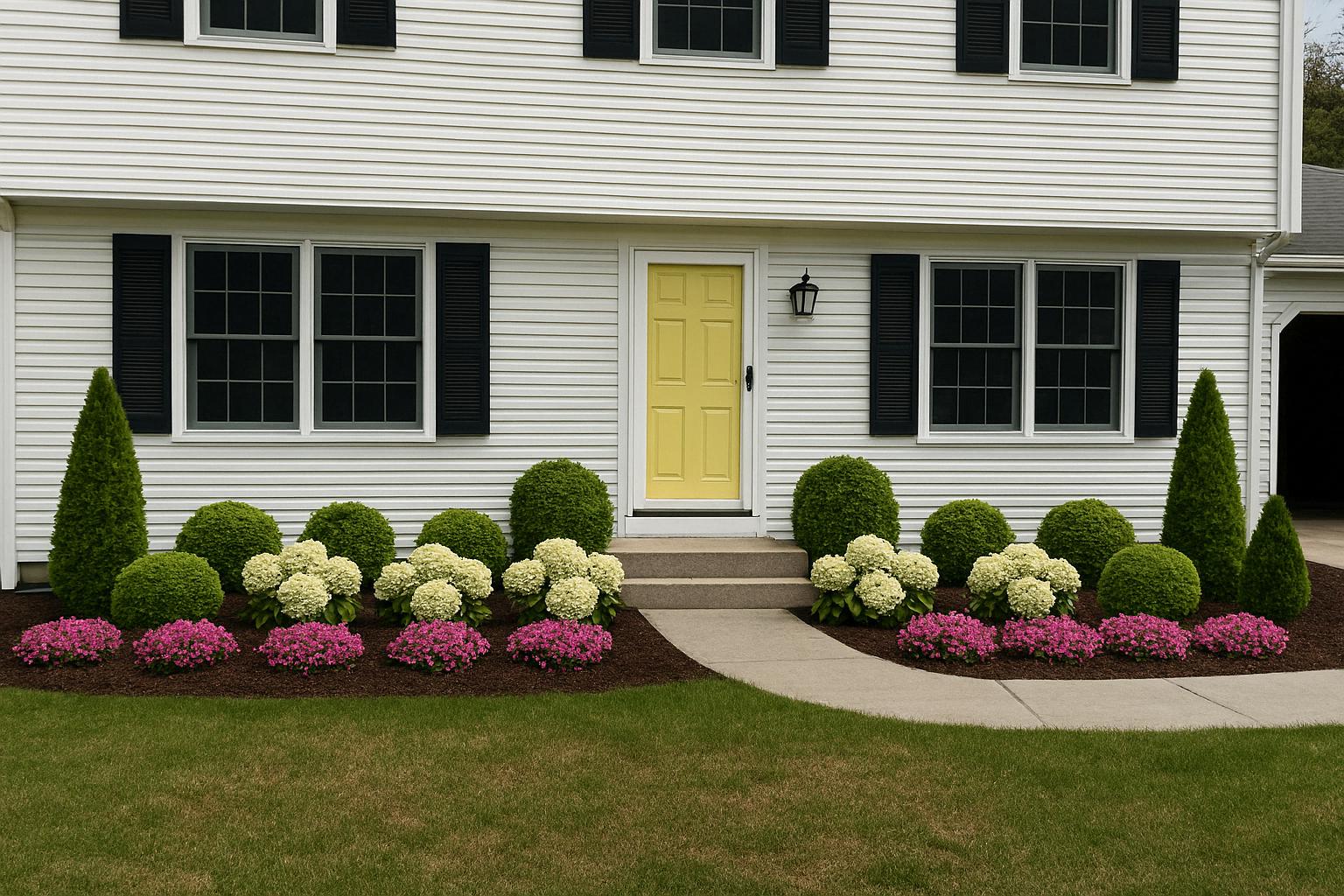 Premade Landscape Design, Front Landscape, Zone 5-9, Curb Appeal ...