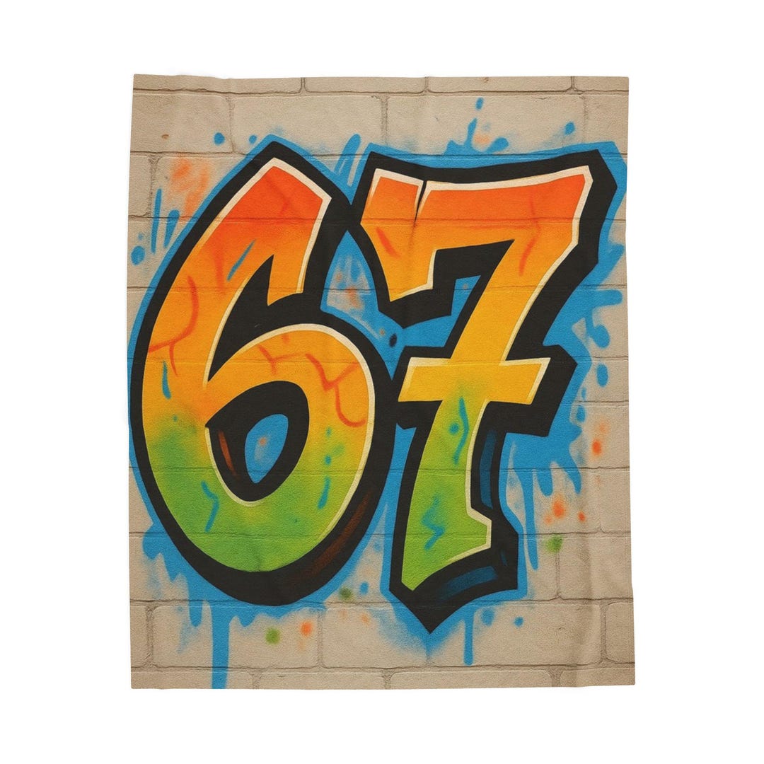 67 Plush Blanket, 67 Throw Blanket for Teens, Kid Gift, Teen Gift, 67 ...
