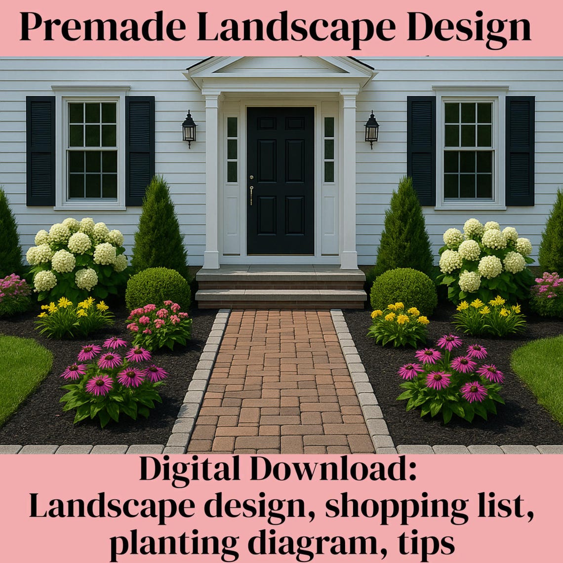 DIY Landscape Design, Front Landscape, Curb Appeal Landscaping ...