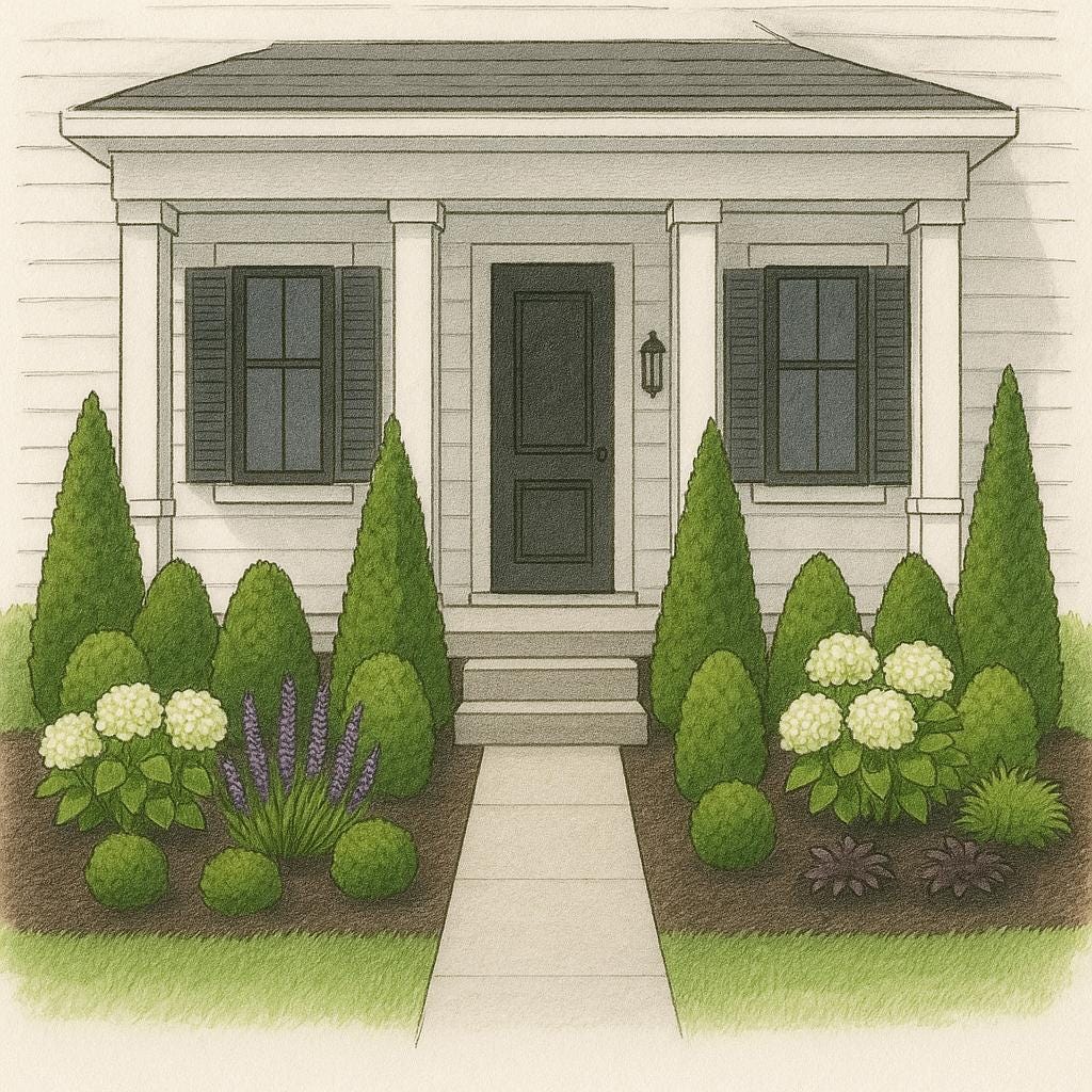 Premade Landscape Design, Front Landscape, Zone 5-9, Curb Appeal ...