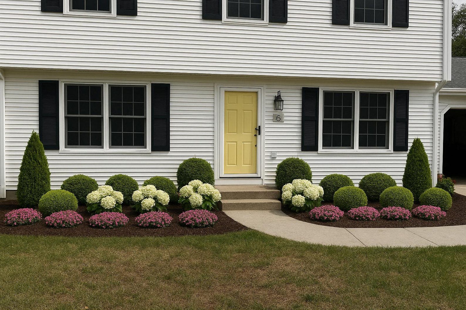 Premade Landscape Design, Front Landscape, Zone 5-9, Curb Appeal ...