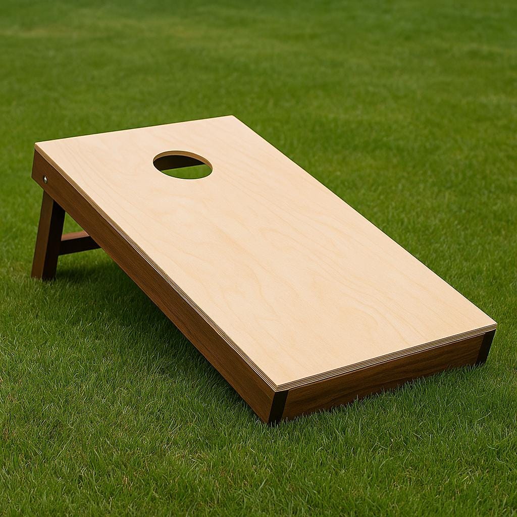 DIY Cornhole Board Plans, Cornhole Template, Backyard Games, Lawn Games ...