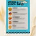 4-week School Lunch Menu PDF Packed Lunch Ideas for Kids Printable Meal ...