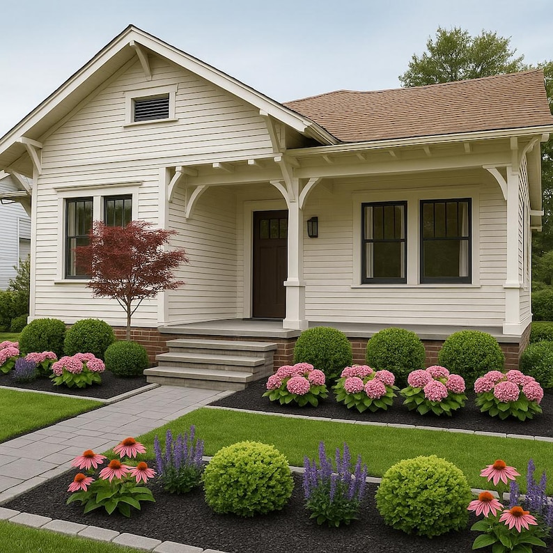 DIY Landscape Design, Front Landscape, Zone 5-9, Curb Appeal ...