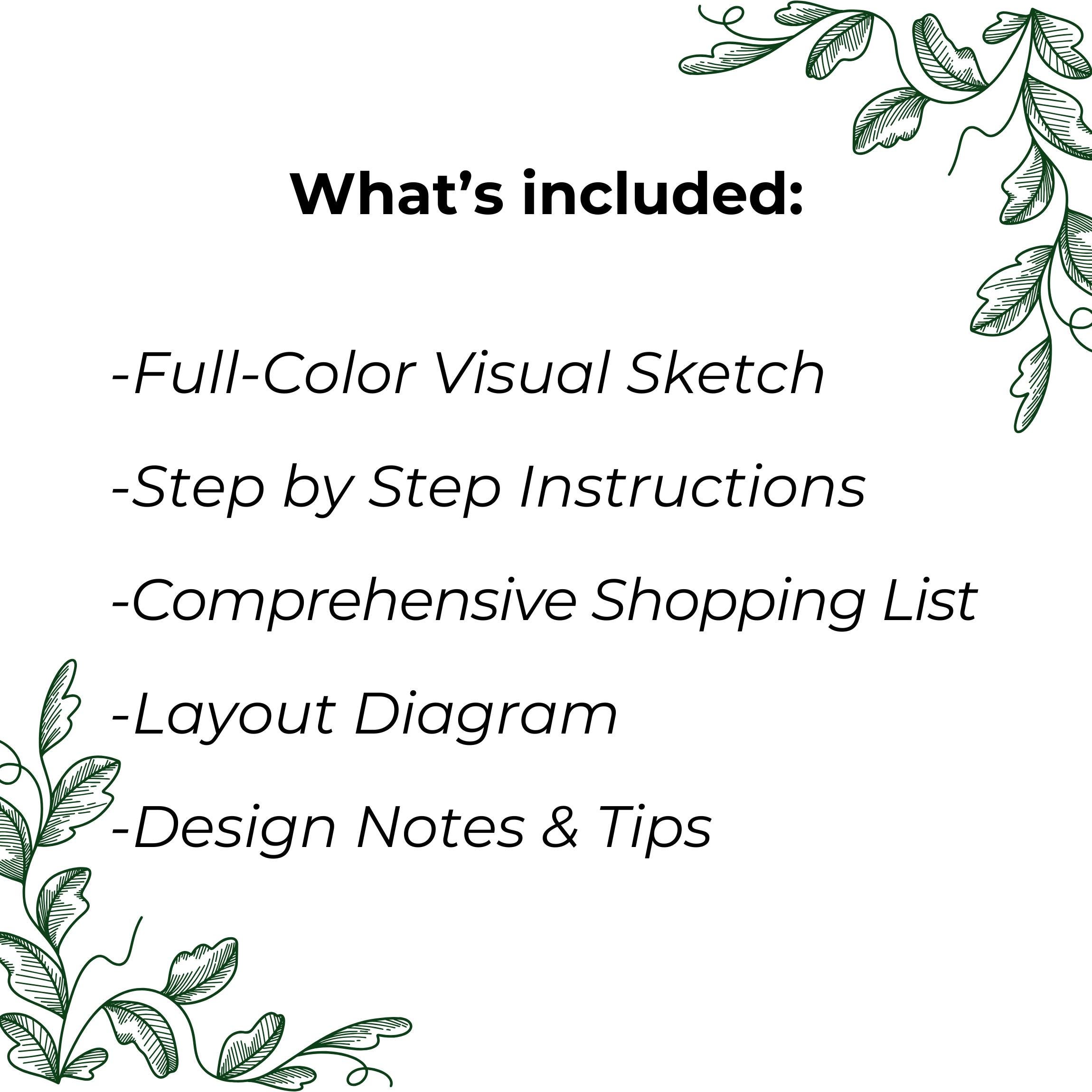 Ready to Use Farmhouse DIY Landscape Design Plan | Instant Download ...