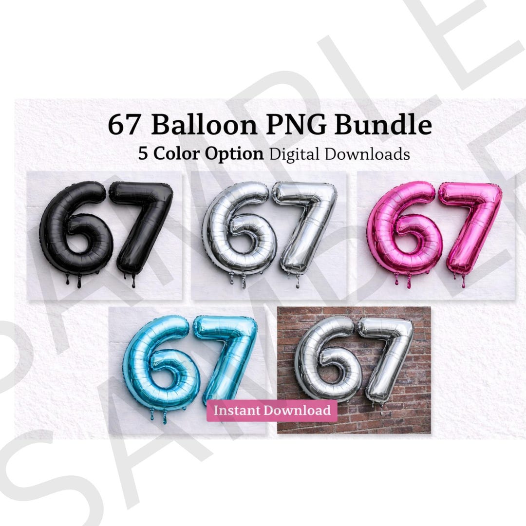 67 Balloon PNG | Balloon Art 67 | 67 Png | PNG Shirts, Hats, Tumblers ...