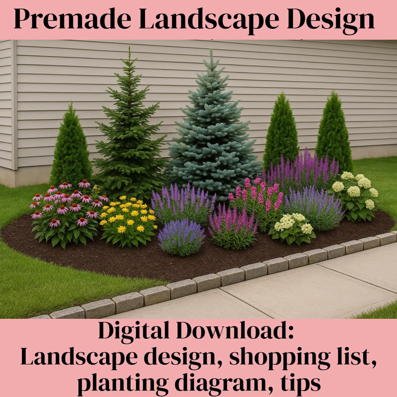 DIY Landscape Berm Design, Landscape Berm Zone 5-9, Curb Appeal ...