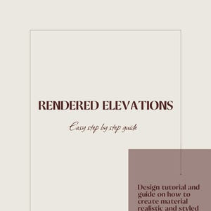 Rendered Elevation Tutorial L Design Elevation Tutorial | Interior Design | Rayon Design ...