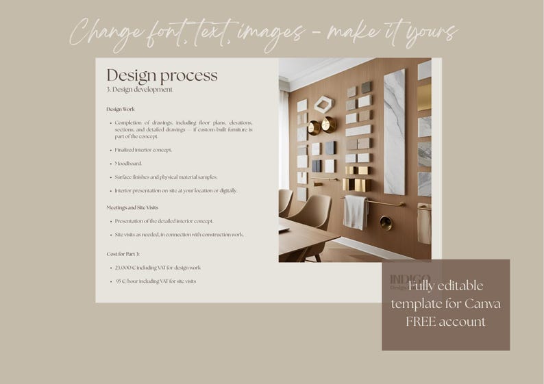 Interior Design Project Proposal Template | Interior Design Fee ...