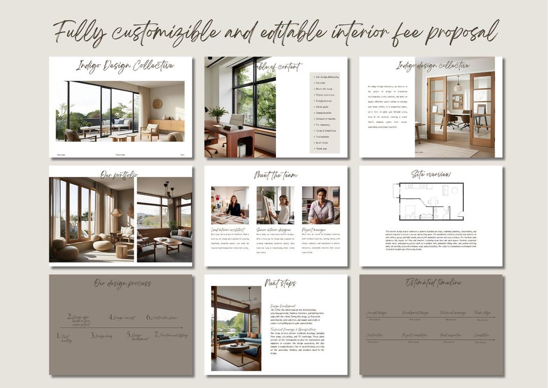 Interior Designer Fee Proposal Template | Project Proposal | Interior ...