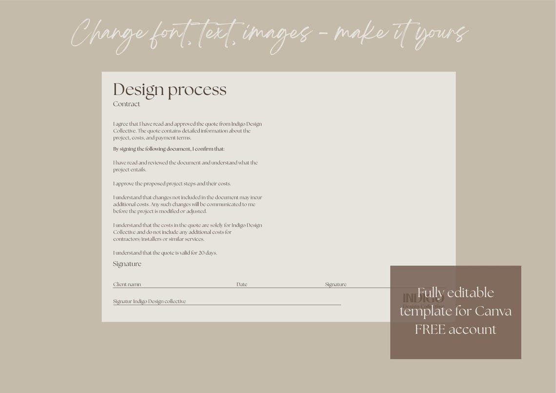 Interior Design Project Proposal Template | Interior Design Fee ...