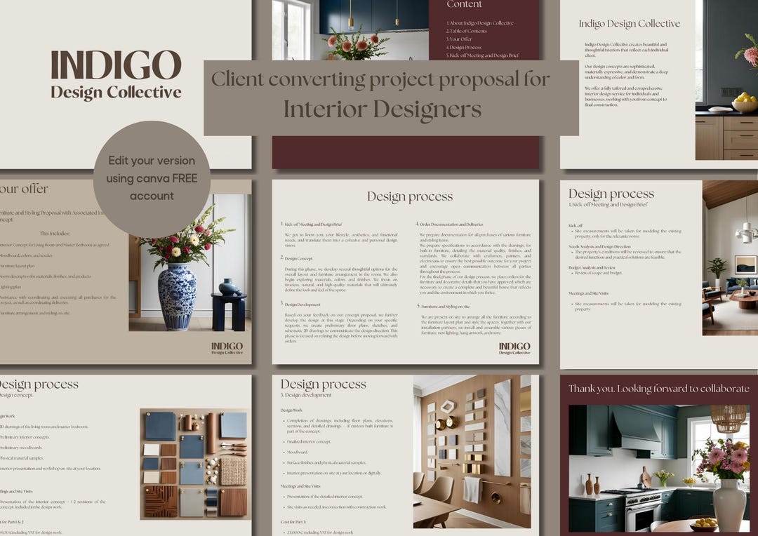 Interior Design Project Proposal Template | Interior Design Fee ...