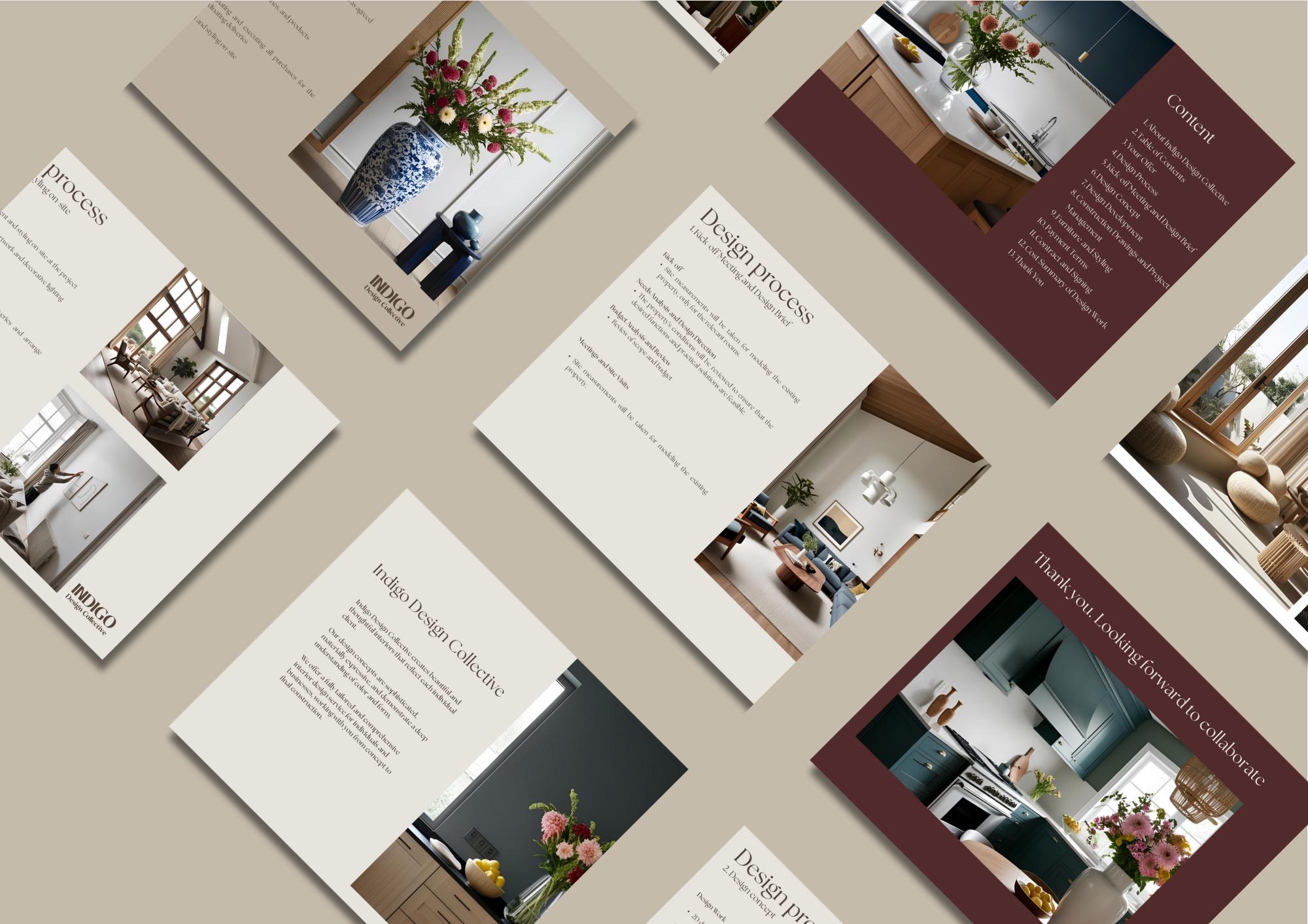 Interior Design Project Proposal Template | Interior Design Fee ...