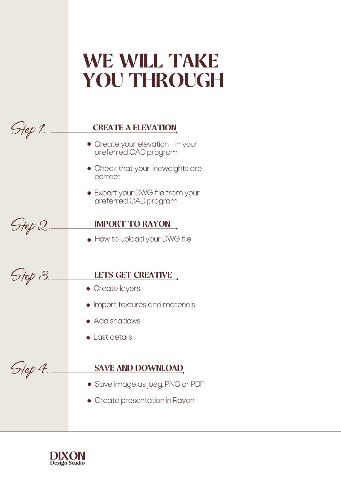 Rendered Elevation Tutorial L Design Elevation Tutorial | Interior Design | Rayon Design ...