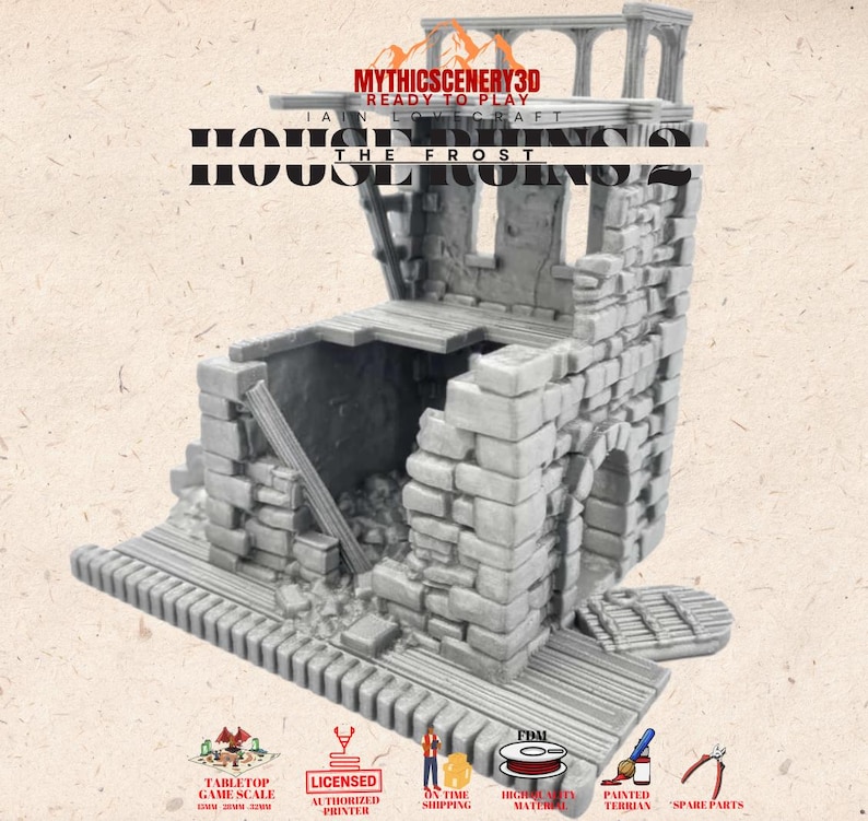House Ruins 2 - the Frost - Fantasy Scenery - DND Terrain - Dungeons ...