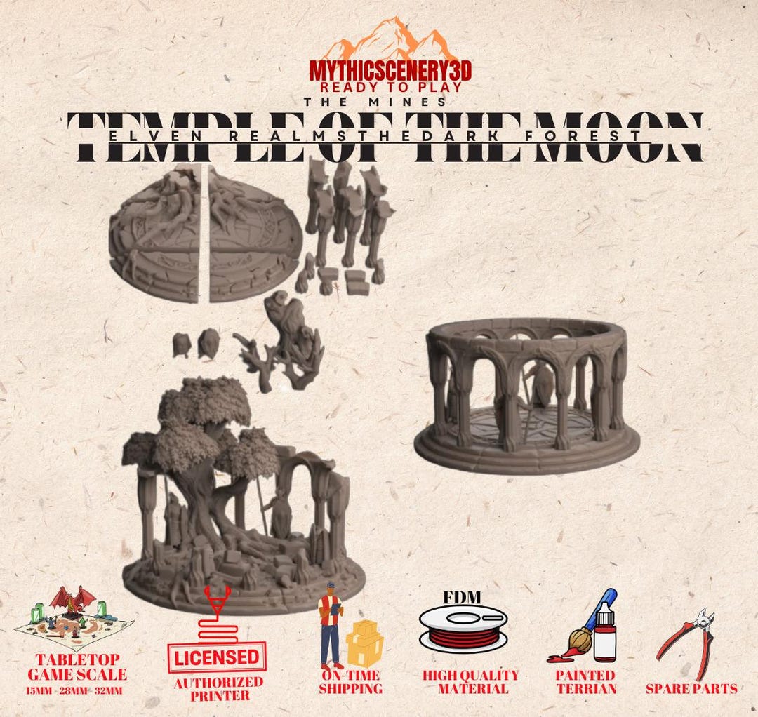 The Moon Elven Realms the Dark Forest - the Mines - Dnd Terrain ...