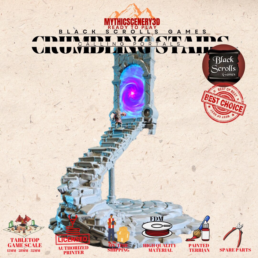 Crumbling Stairs - Calling Portals - Dnd Terrain Dungeons and Dragons ...
