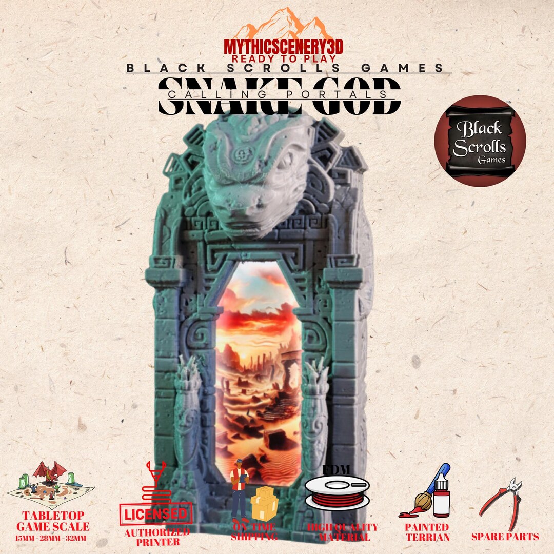 Snake God - Calling Portals - Dnd Terrain Dungeons and Dragons Dnd - D ...