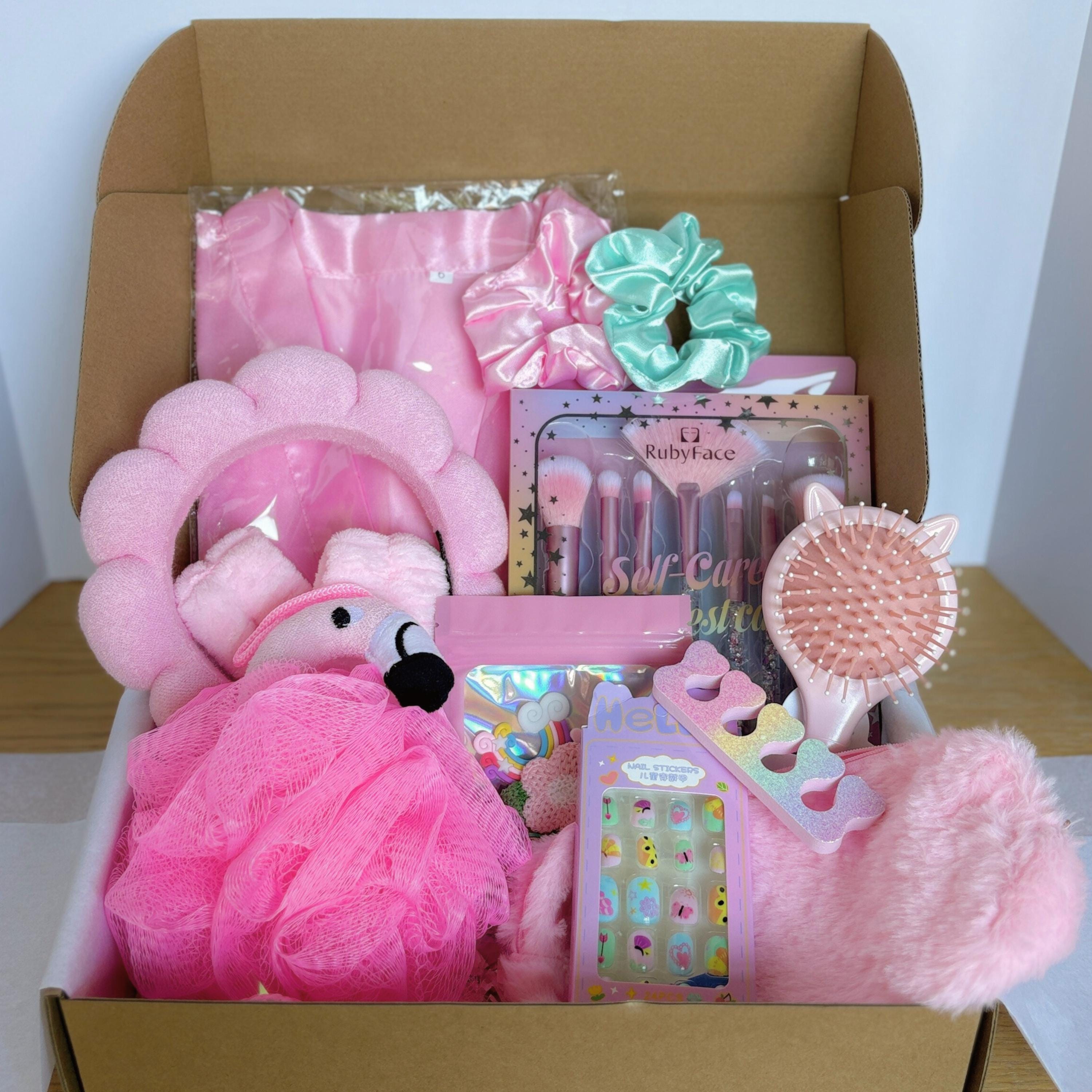Kids Spa Gift Box: Robe, Headband & Nail Stickers and More! - Etsy