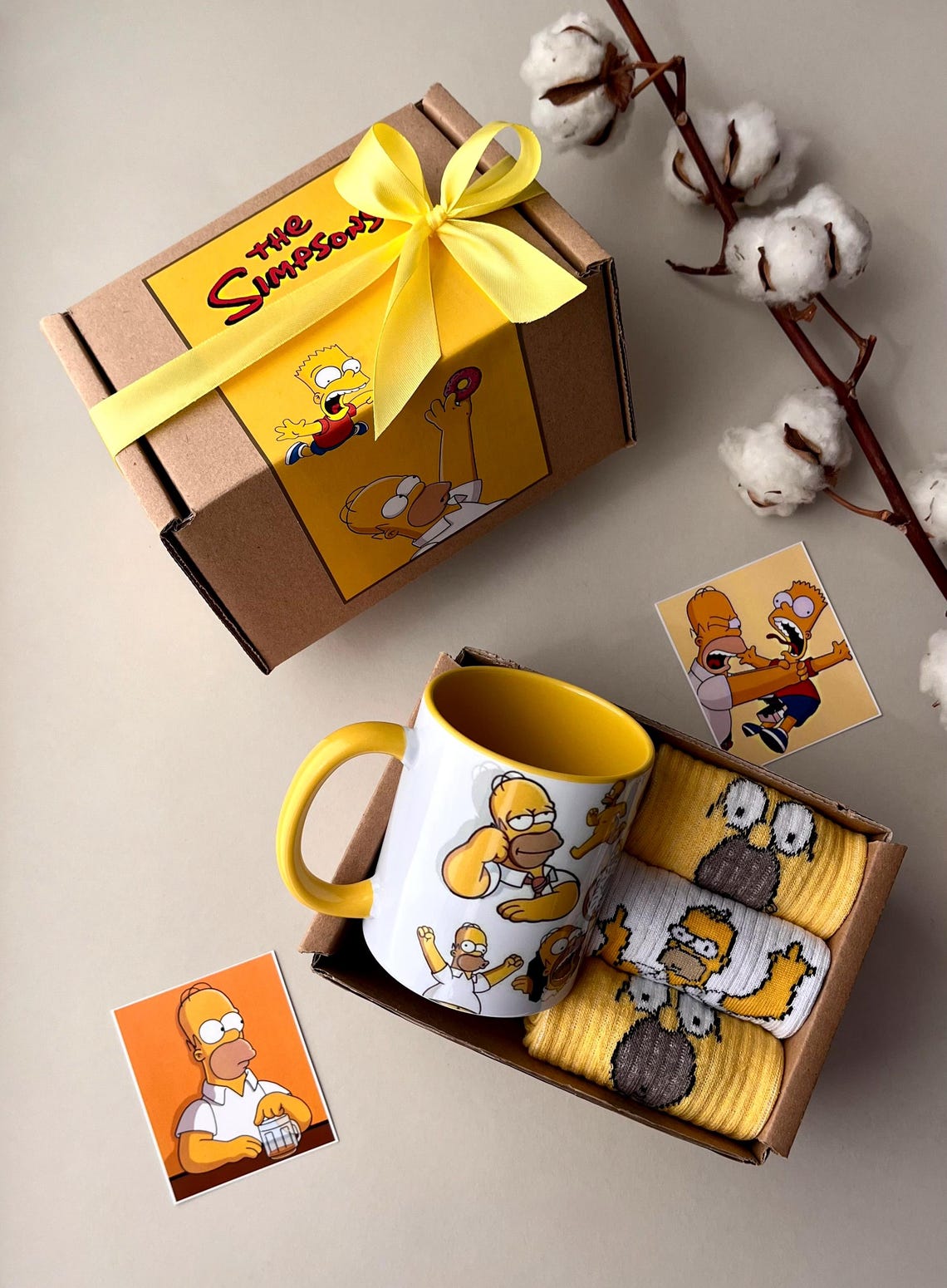 The Simpsons Gift Set: Homer Mug & Socks - Fun Cartoon Fan Gift - Etsy